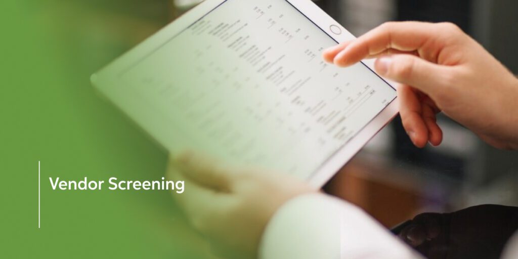 Vendor screening